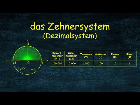 das Zehnersystem (Dezimalsystem) - YouTube