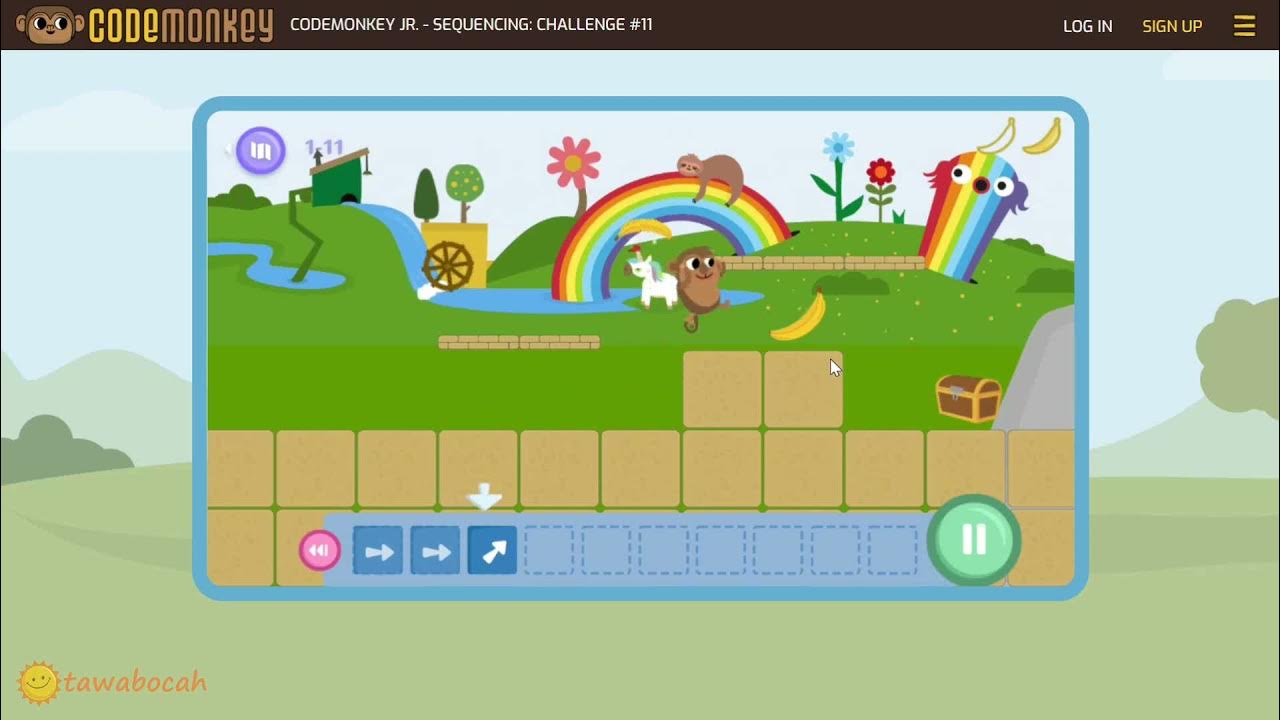 5 Menit Coding Untuk Anak - Codemonkey Jr 11 - YouTube