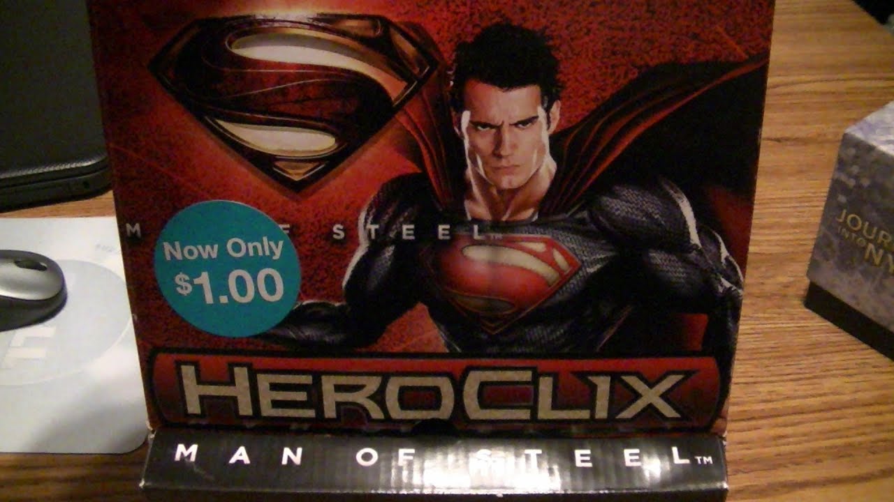 Unboxing Heroclix Man Of Steel Gravity Feed Box - YouTube
