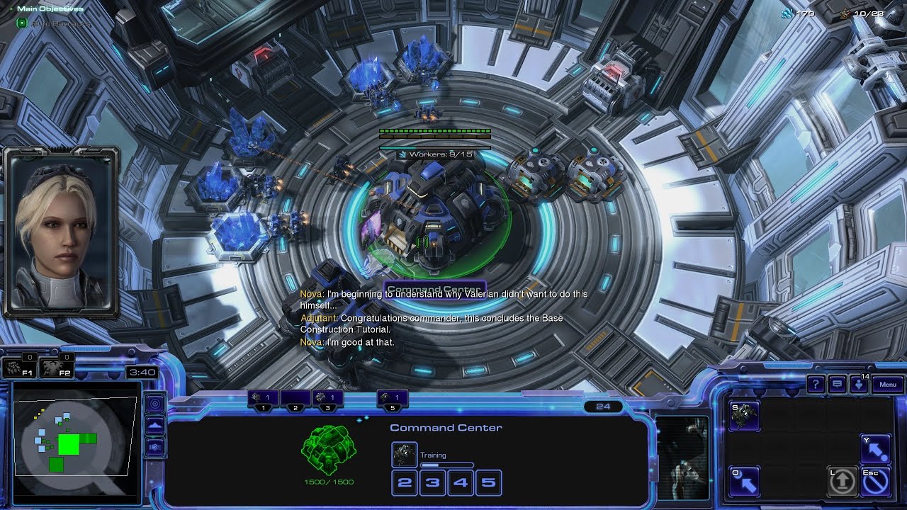 StarCraft 2 Heart of the Swarm Campaign (Terran Edition) Mission 1 ...