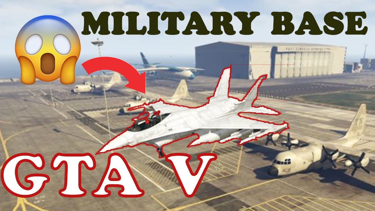GTA 5 - STEALING ARMY JET FROM MILITARY AIRBASE - THAT WAS TOUGH - GTA ...