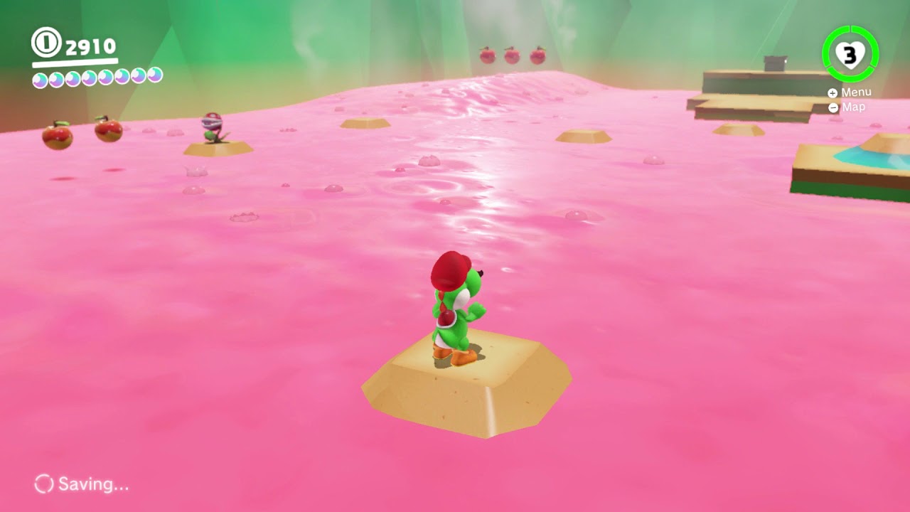 Super Mario Odyssey - Dark Side Moon #13: Yoshi's Magma Swamp - YouTube