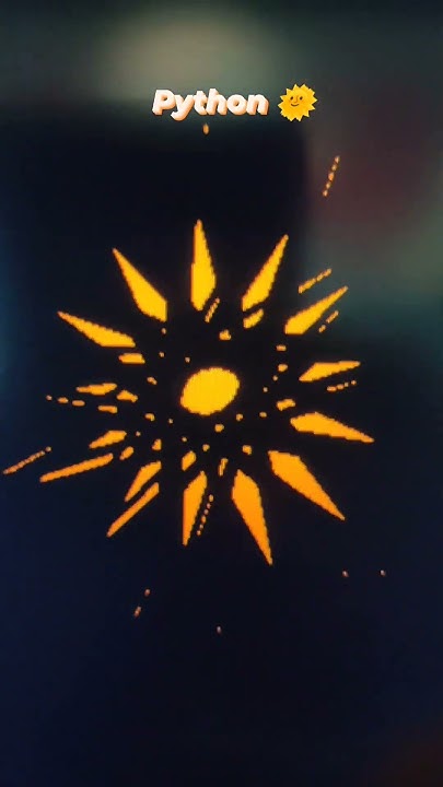 3D Sun🌞 Design using python turtle graphics|Python Programming - YouTube