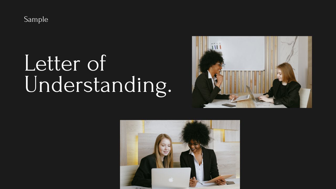 Sample Letter of Understanding. - YouTube