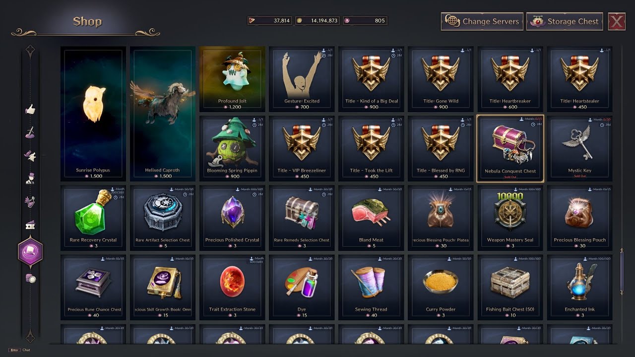 New Ornate Coin Shop - 15 Nebula Conquest Chests! [Throne and Liberty ...