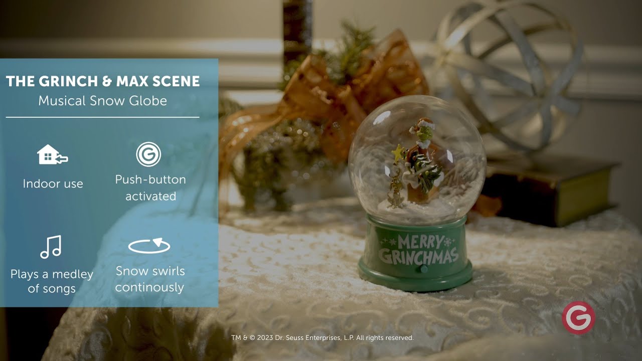 THE GRINCH & MAX SCENE | Musical Snow Globe - YouTube