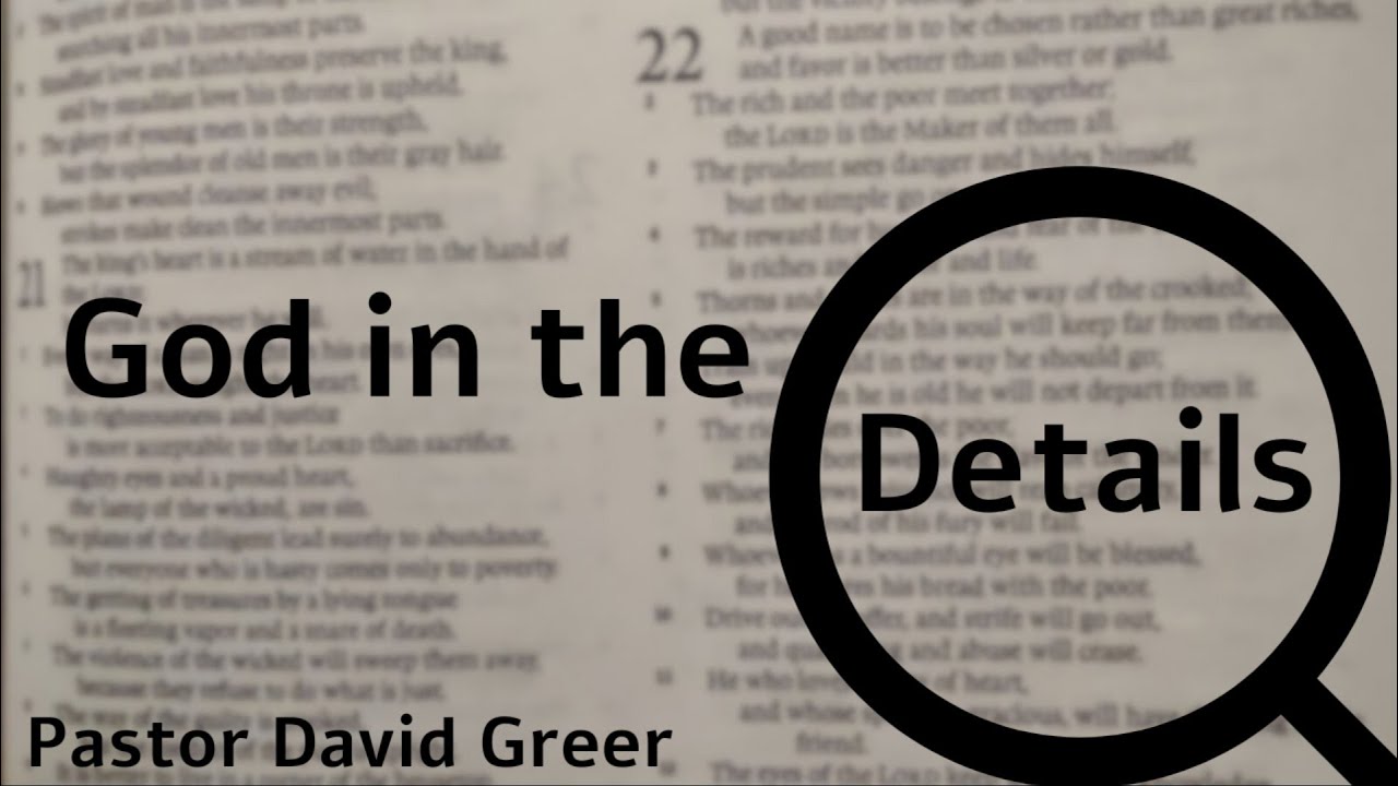 2025-01-19 | God in the Details | Seymour EB Church | Pastor David ...