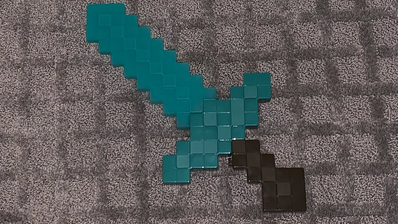 How to make a diamond sword rug in Minecraft!! - YouTube