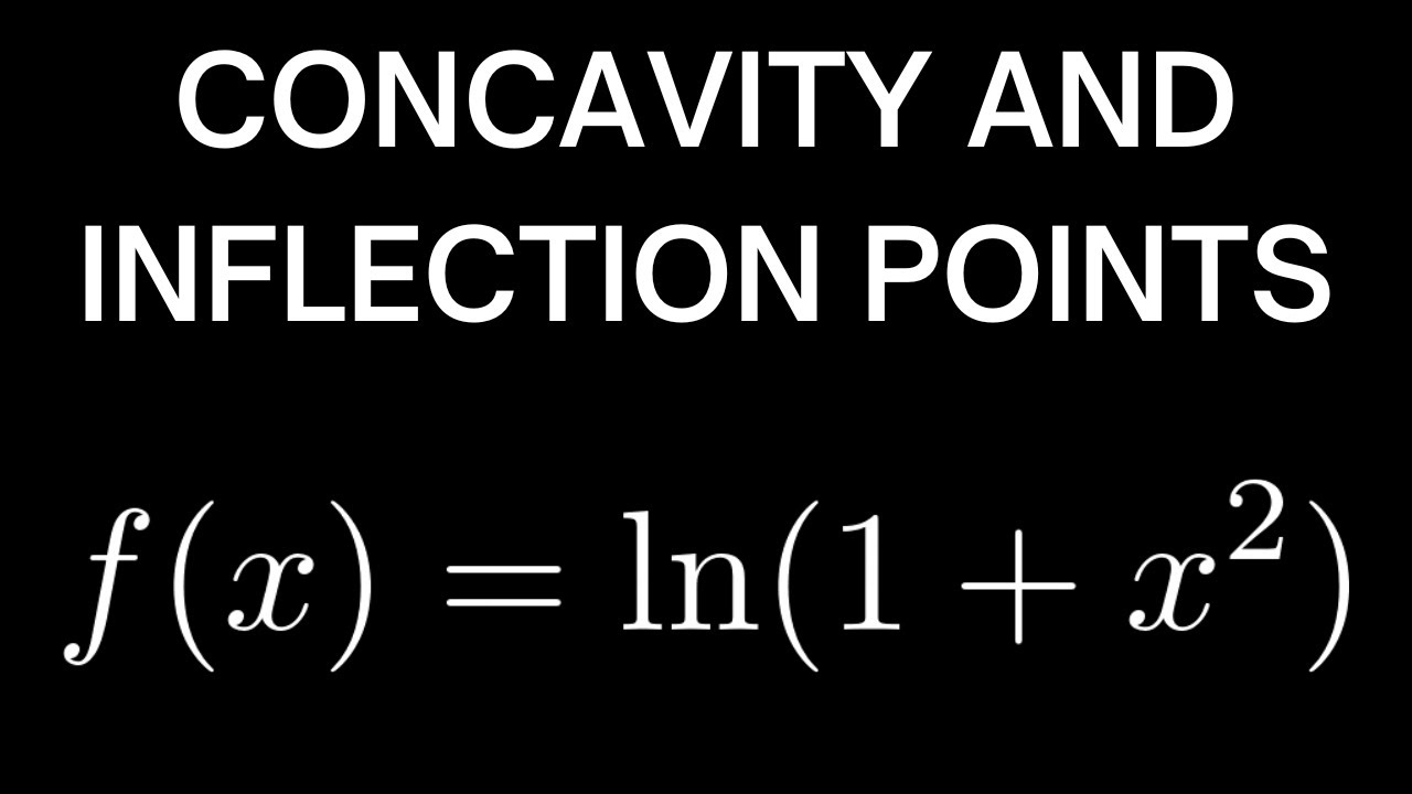 Concavity And Inflection Points For F x Ln 1 X 2 YouTube