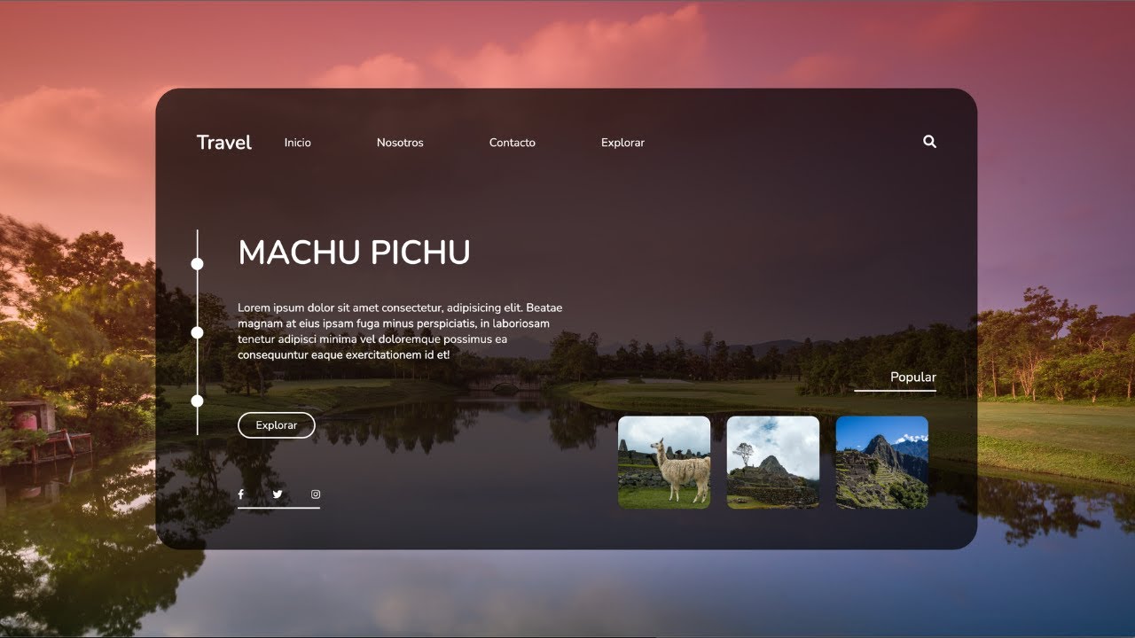 Cómo hacer una portada de página de viajes básica(HTML & CSS) - YouTube