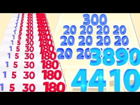 10 Minutes Super Satisfying Fraction Math Gameplay - Numbers Run Vs ...
