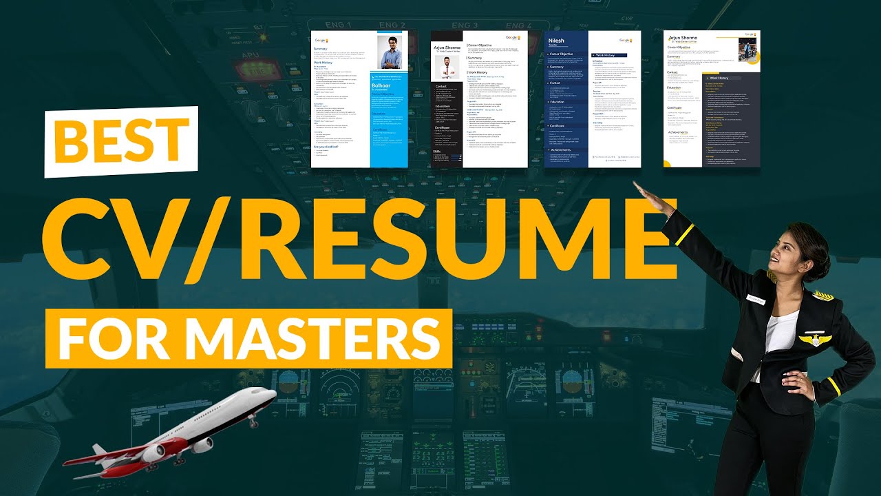 Tips to Write CV/ Resume for Masters - YouTube