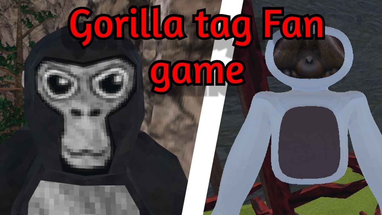 Playing gorilla tag fan game - YouTube