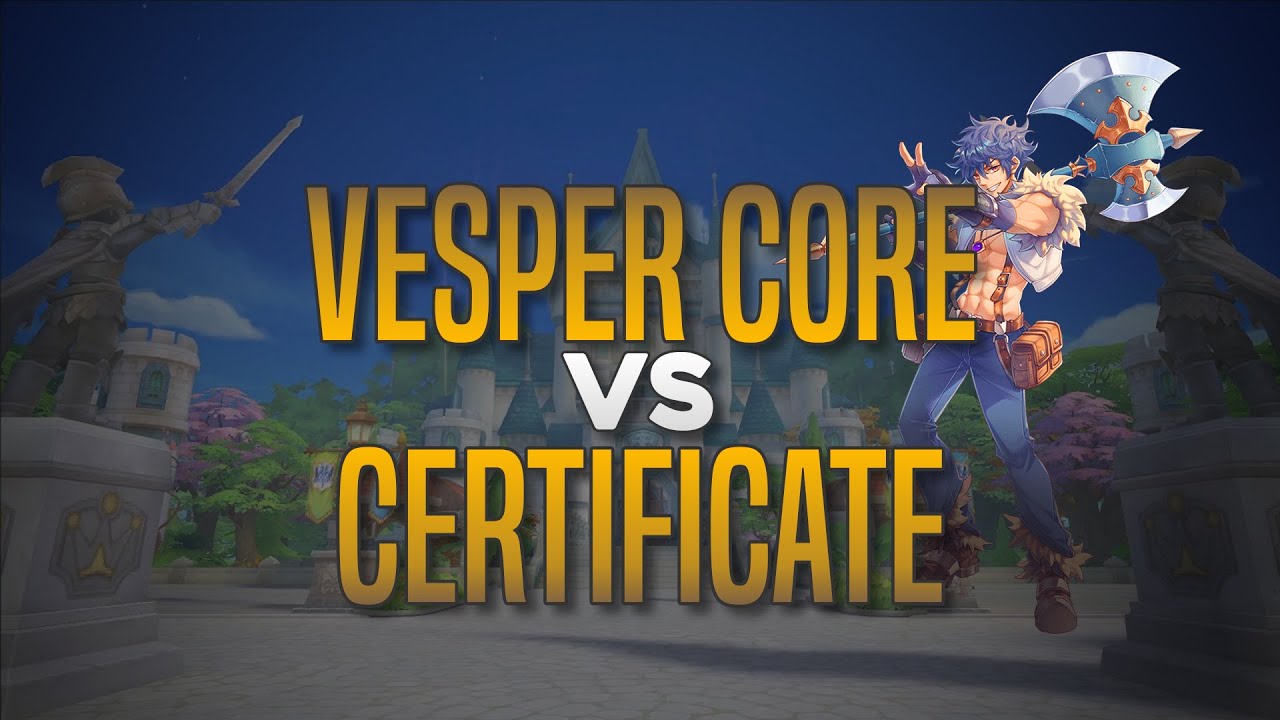 ROX | Vesper Core VS Certificate - YouTube