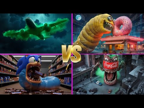 INFECTED SKY🆚️Minions Worm Monster🆚️Sonic Head Eater🆚️Coco - Cola ...
