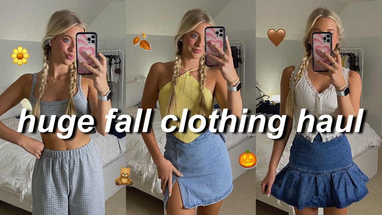 HUGE FALL CLOTHING HAUL + how I style my favorite staple pieces!! 🤎👻🍂 ...