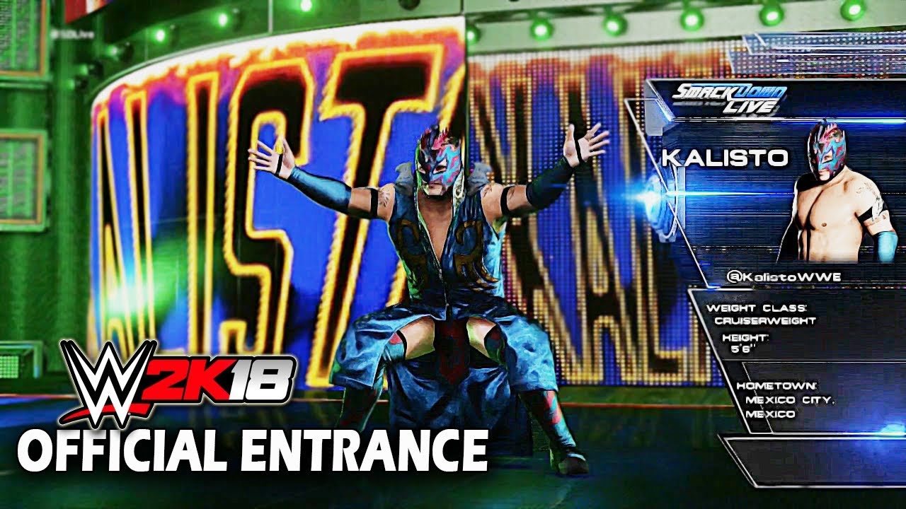 WWE 2K18 - Kalisto Entrance! - YouTube