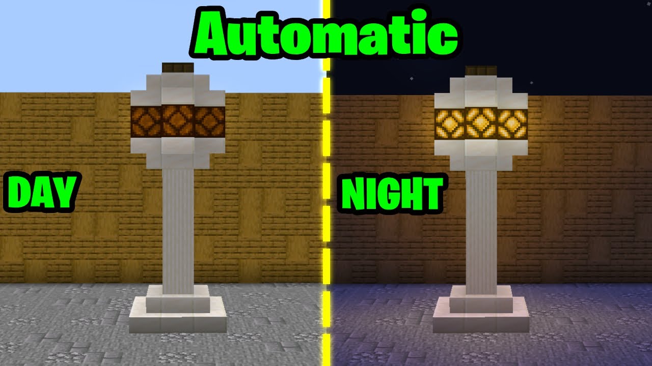 How To Make a Automatic Street Light In Minecraft - YouTube