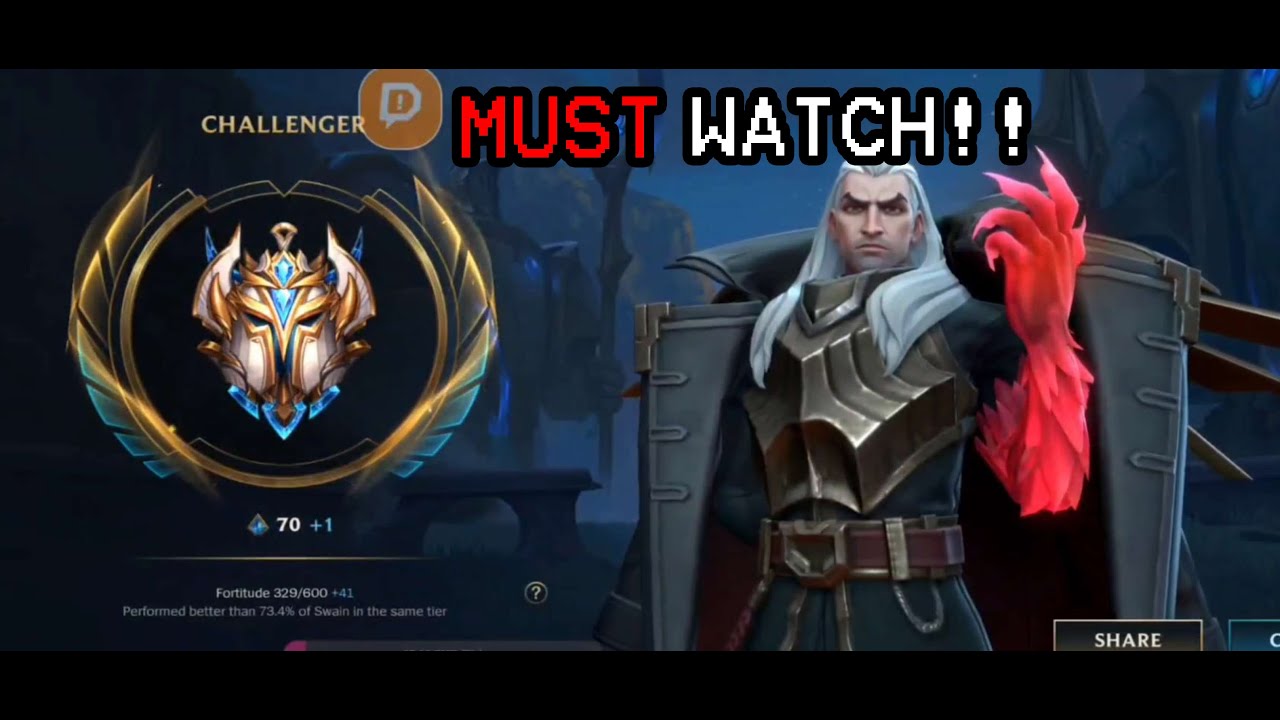JUNGLE SWAIN IN CHALLENGER NEW CHAMP IS SO OP - LEAGUE OF LEGENDS WILD ...