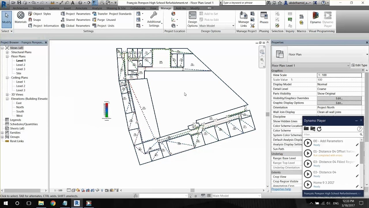 Dynamo Revit Egress Paths " Travel Distance & Fire Exit " - YouTube
