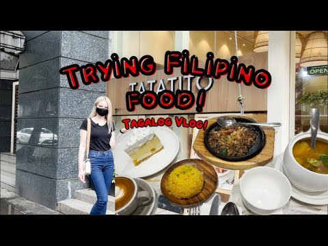 Trying Filipino food │Tagalog Vlog - YouTube