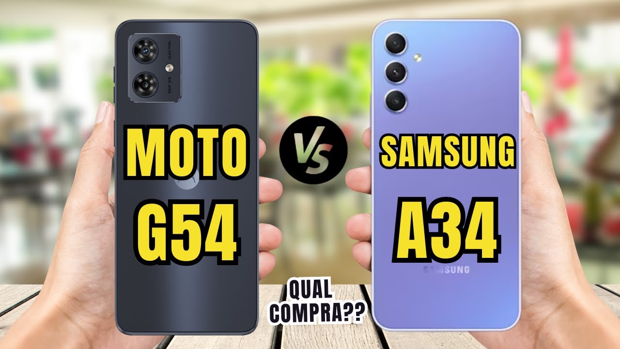 MOTO G54 5G VS SAMSUNG A34 5G COMPARATIVO 📱 @canaldwn - YouTube