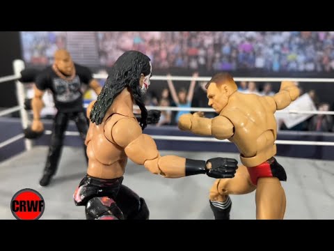 WWE ACTION FIGURE MATCH GUNTHER VS ROLLINS VS OSPREAY GAUNTLET MATCH ...