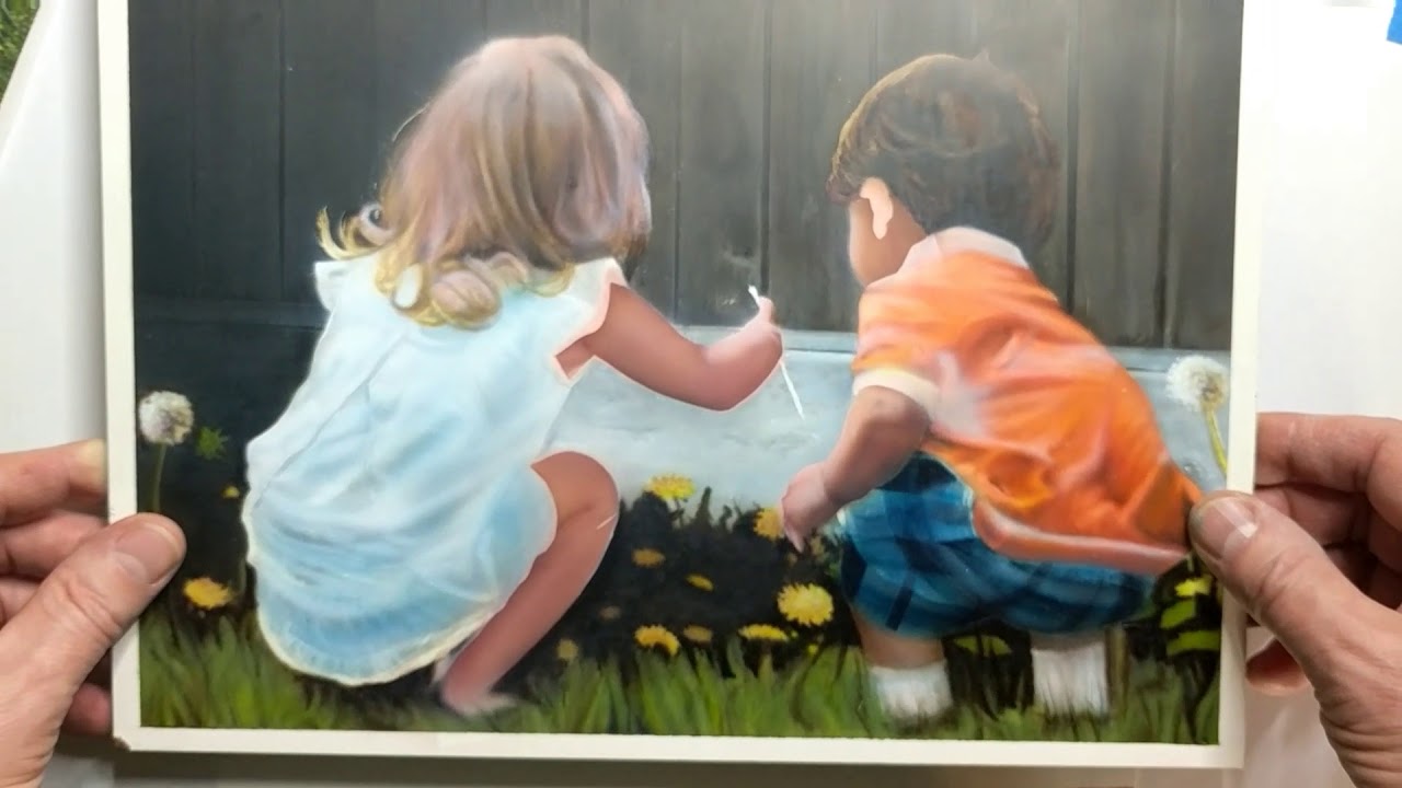 How I repair a realistic airbrush painting using opaque and transparent ...