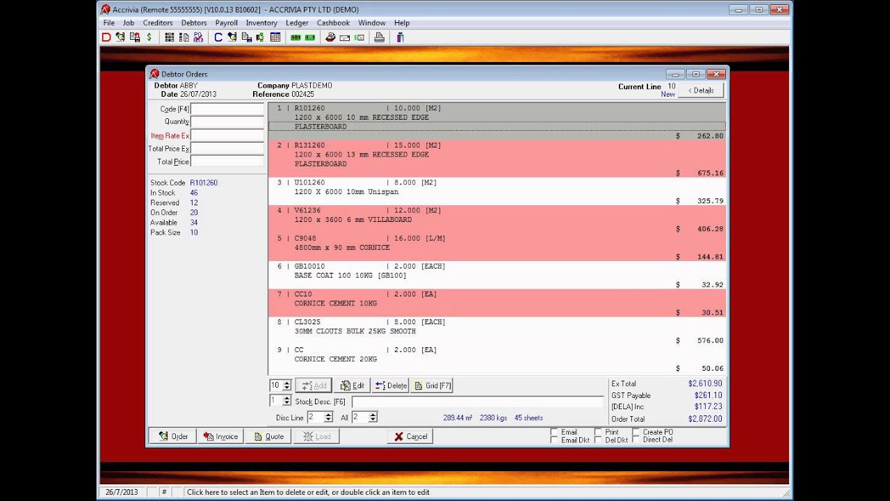 Accrivia Live Demo - Debtor Orders, Invoices and POS - YouTube