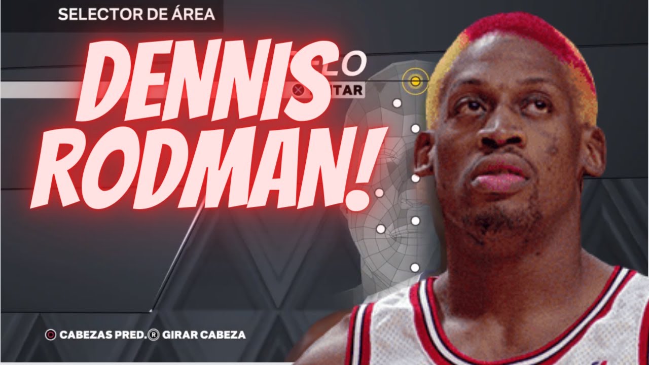 DENNIS RODMAN FACE CREATION! NBA2K23 - YouTube