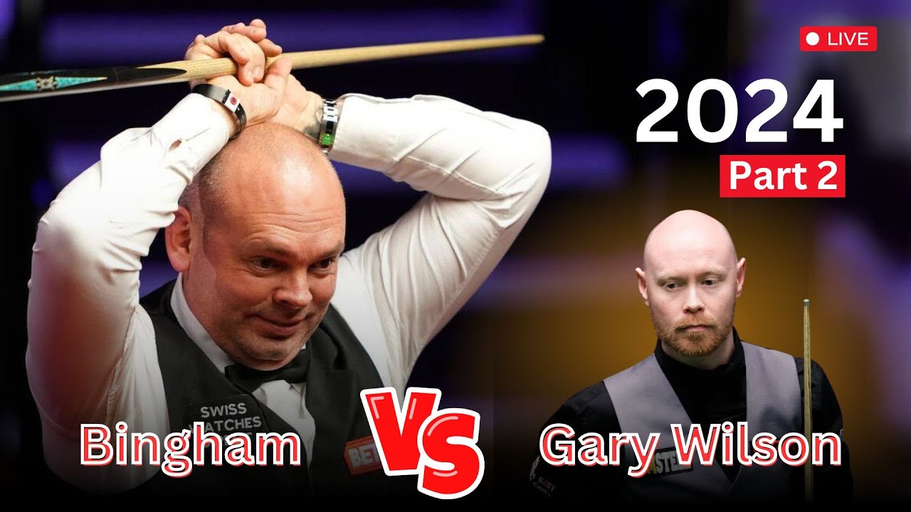 Gary Wilson VS Stuart Bingham | part 2 | Cazoo World Championship 2024 ...