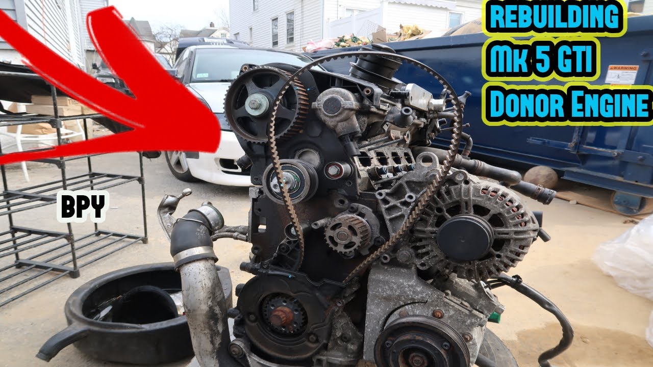 Mk5 GTI engine swap pt 2 - YouTube