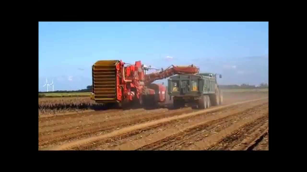 Grimme self propelled Potato Harvester #1 - YouTube