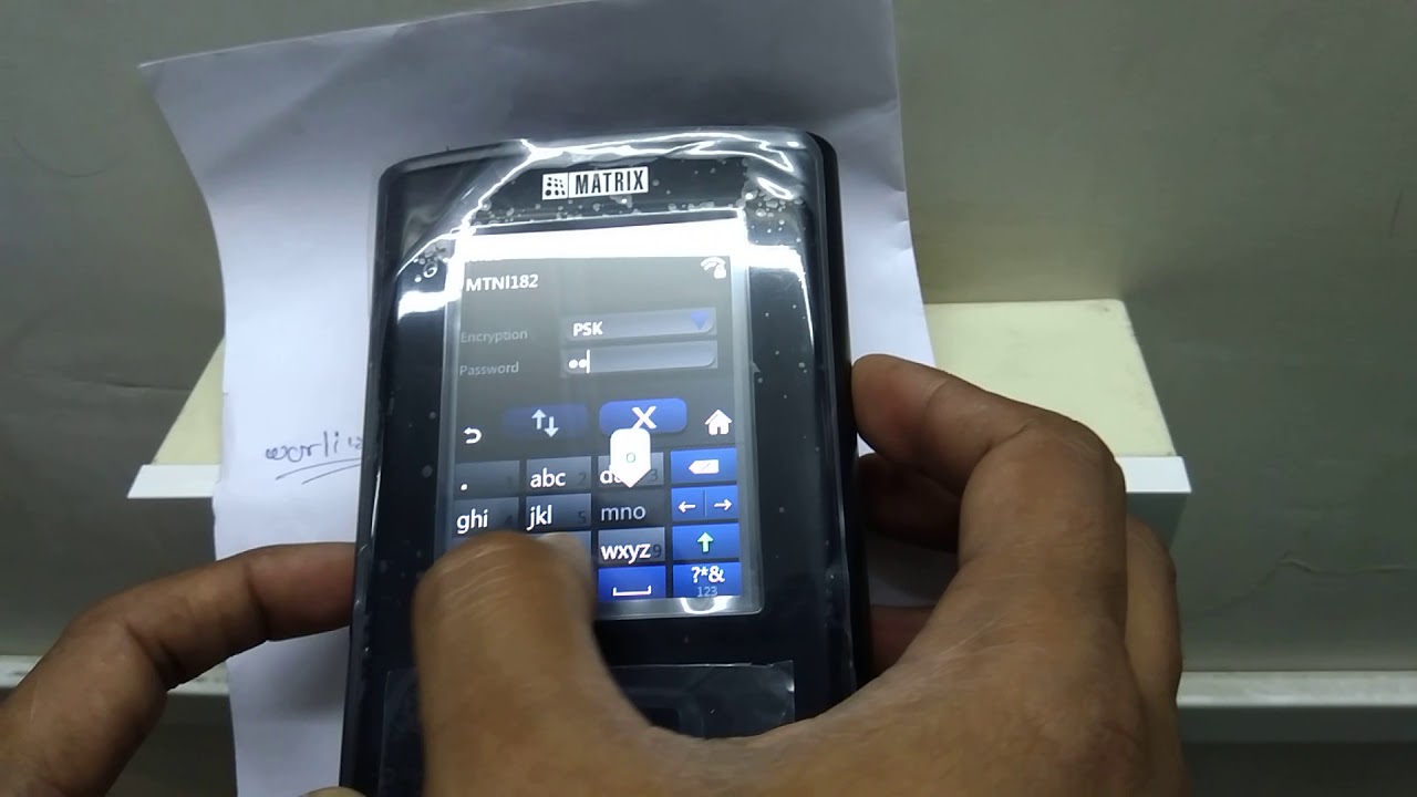 How To connect WiFi with Matrix Cosec Vega fax device - YouTube
