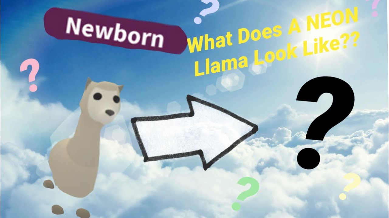 Making A NEON Llama In Adopt Me! - YouTube