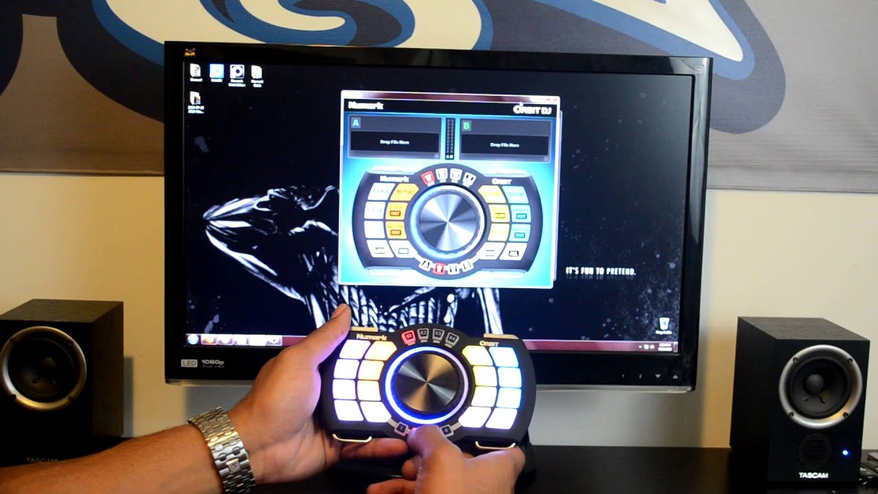 Numark Orbit Wireless Digital DJ MIDI Controller Review Video - YouTube
