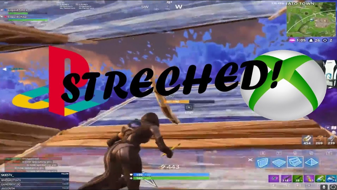 HOW TO PLAY STRETCHED FORTNITE ON CONSOLE (XBOX & PS4) Skezlo - YouTube