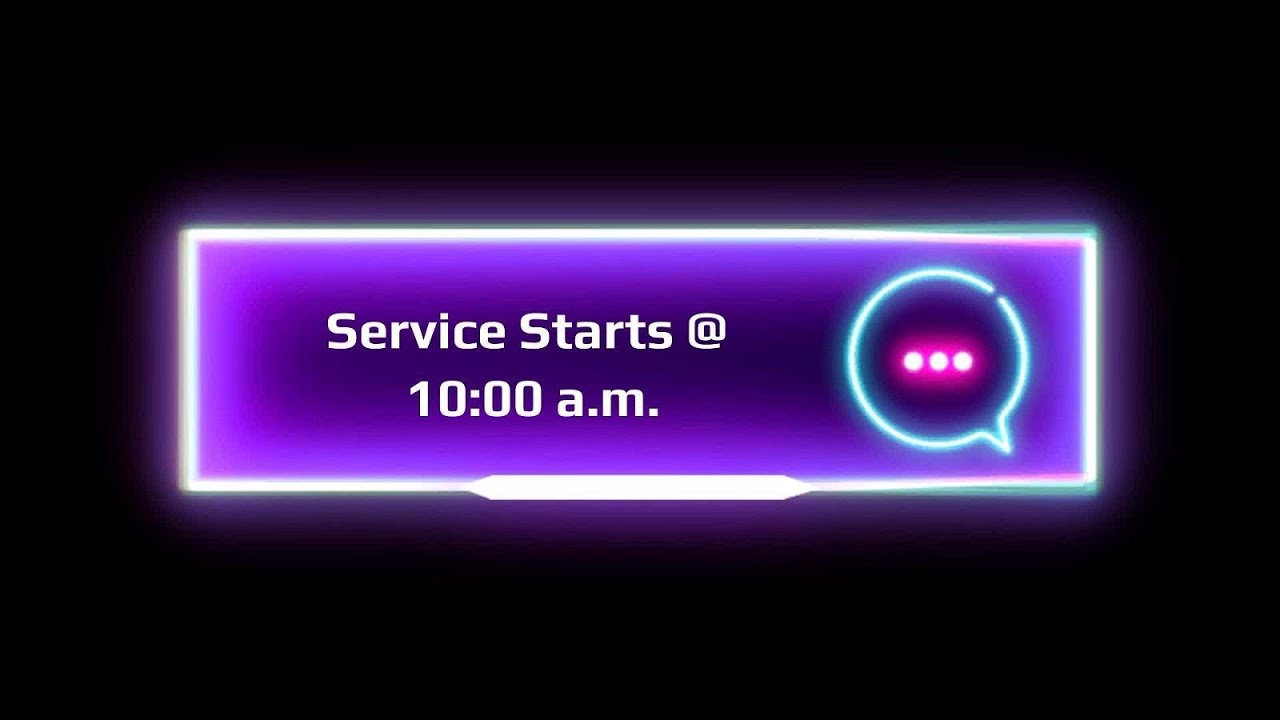 Service Starts Soon.... - YouTube