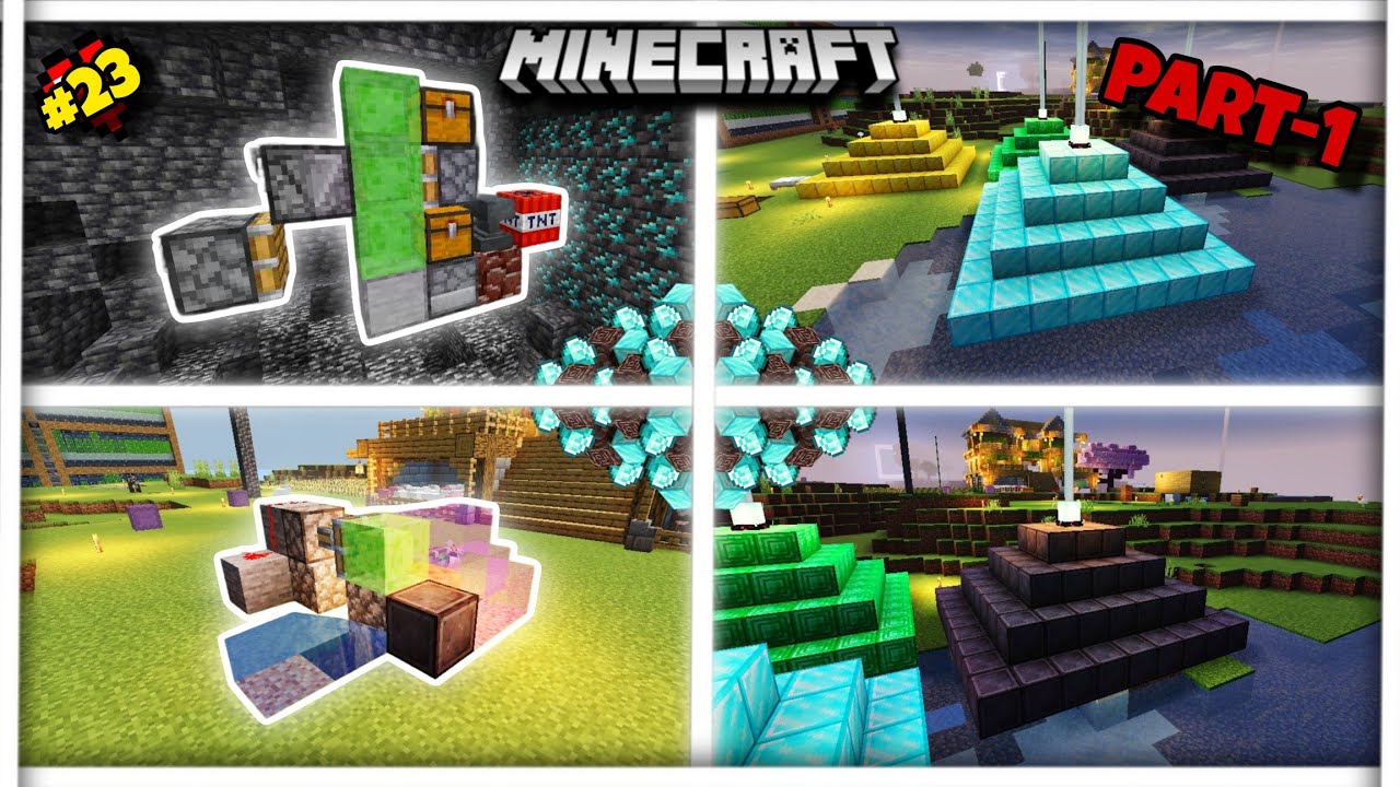 Mining For BEACONS With MINING MACHINE ⛏️ In My Survival World | Minecraft PE/Bedrock | #23 ...