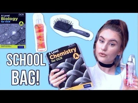 What's In My SIXTH FORM Bag! | 2017 - YouTube