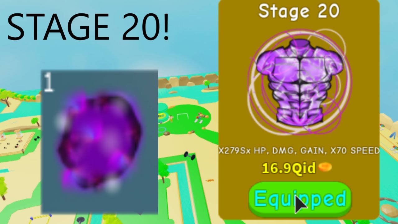 Getting stage 20 and the power stone in lifting sim! - YouTube
