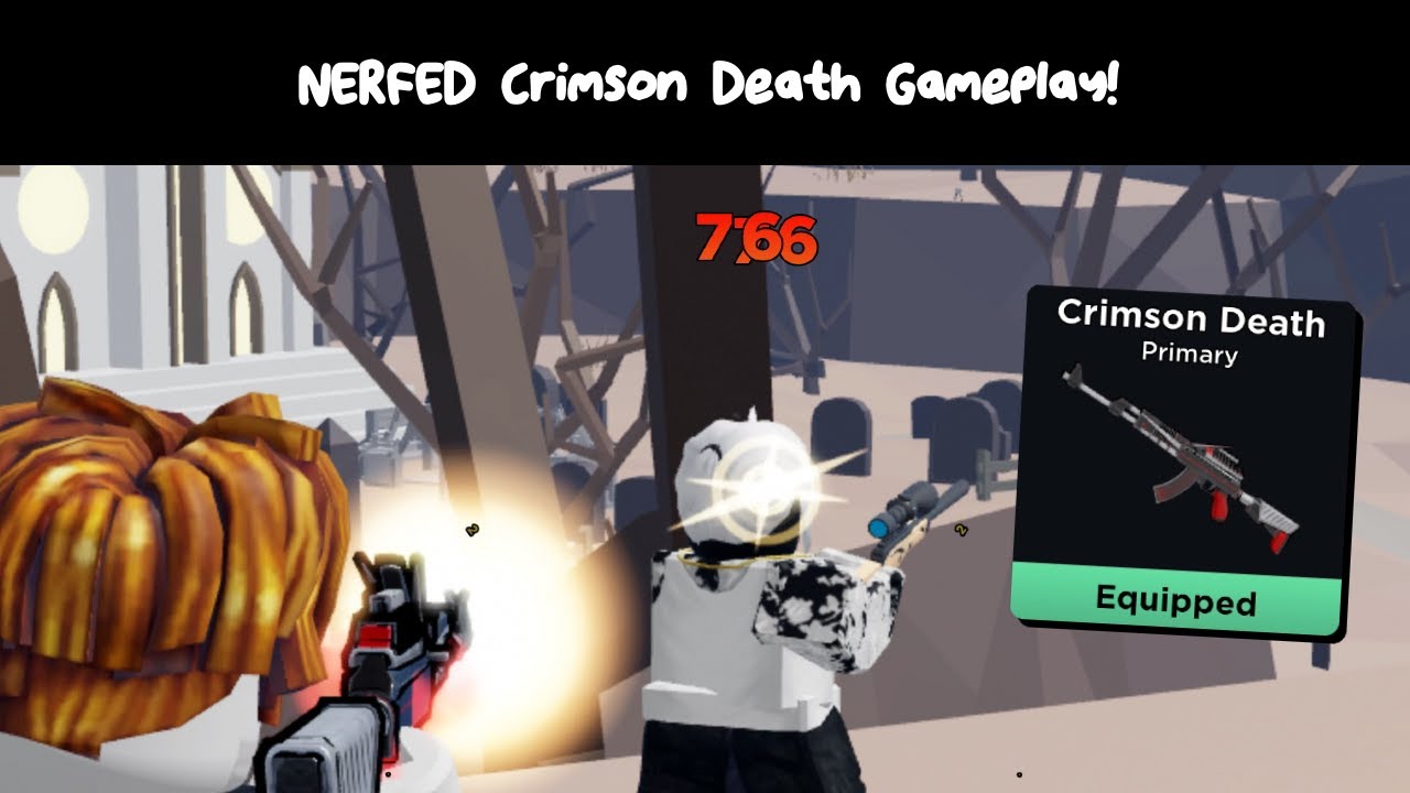 NERFED Crimson Death Gameplay! (Roblox Base Battles) - YouTube