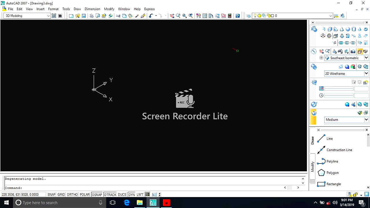 HOW TO DRAW SUPPORT BLOCK IN AUTOCAD 2007 in 3minutes - YouTube