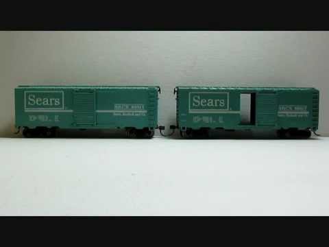 Sears HO scale Boxcar - YouTube
