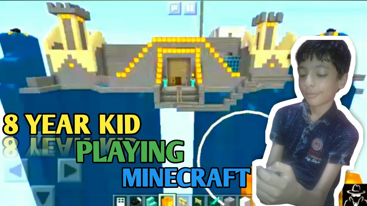 8 YEAR OLD KID PLAYING MINECRAFT.MINECRAFT ANDROID GAMEPLAY,MINECRAFT ...