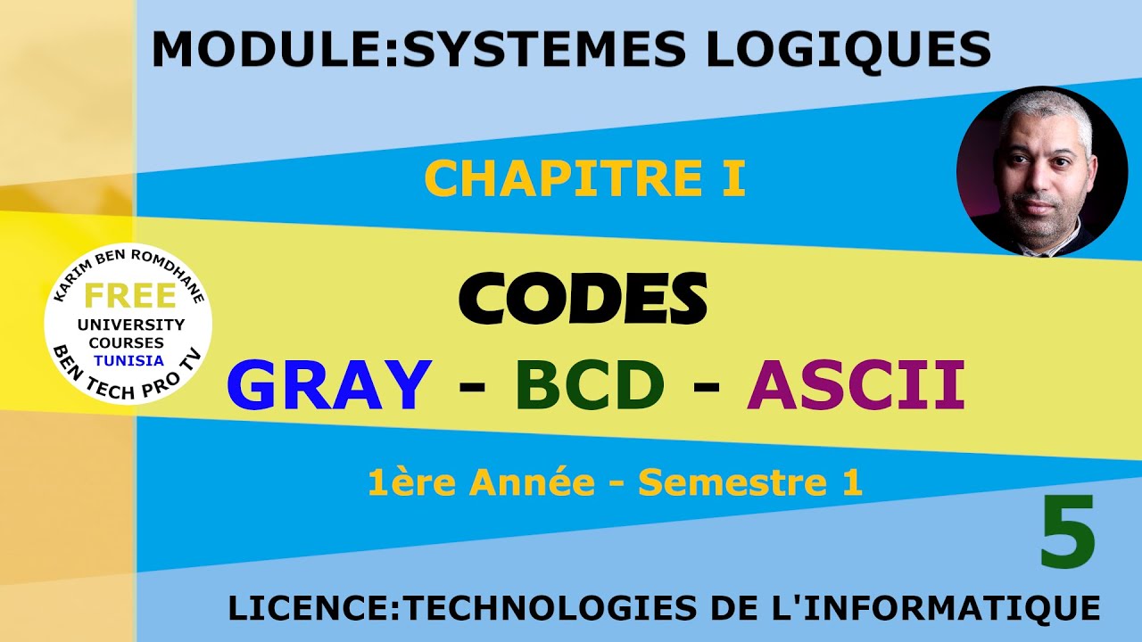 Codes Gray, BCD et ASCII - YouTube