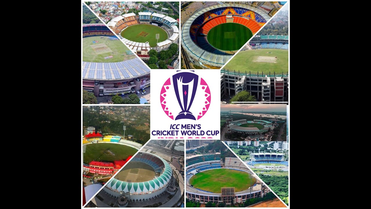 ICC Men's Cricket World Cup 2023 Venues and Ground Capacity - YouTube