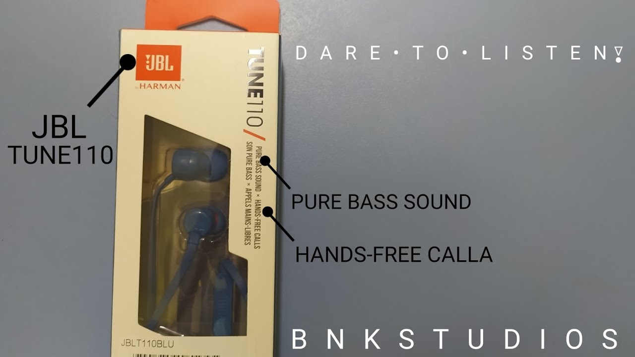 JBL | TUNE110/ PURE BASS SOUND x HANDS-FREE CALLS x SON PURE BASS x ...