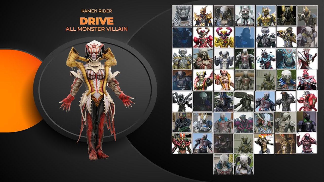 Kamen Rider Drive All Monster - YouTube