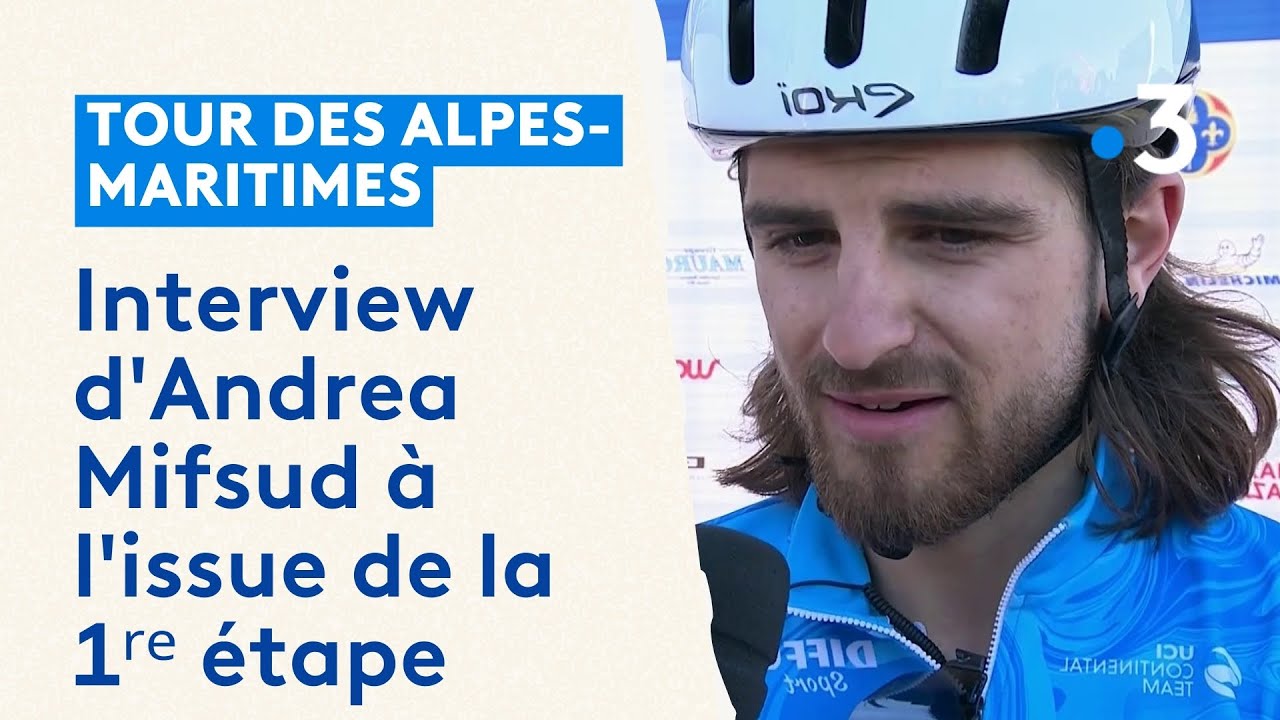 Le Tour des Alpes-Maritimes 2024 : interview d'Andrea Mifsud à l'issue ...